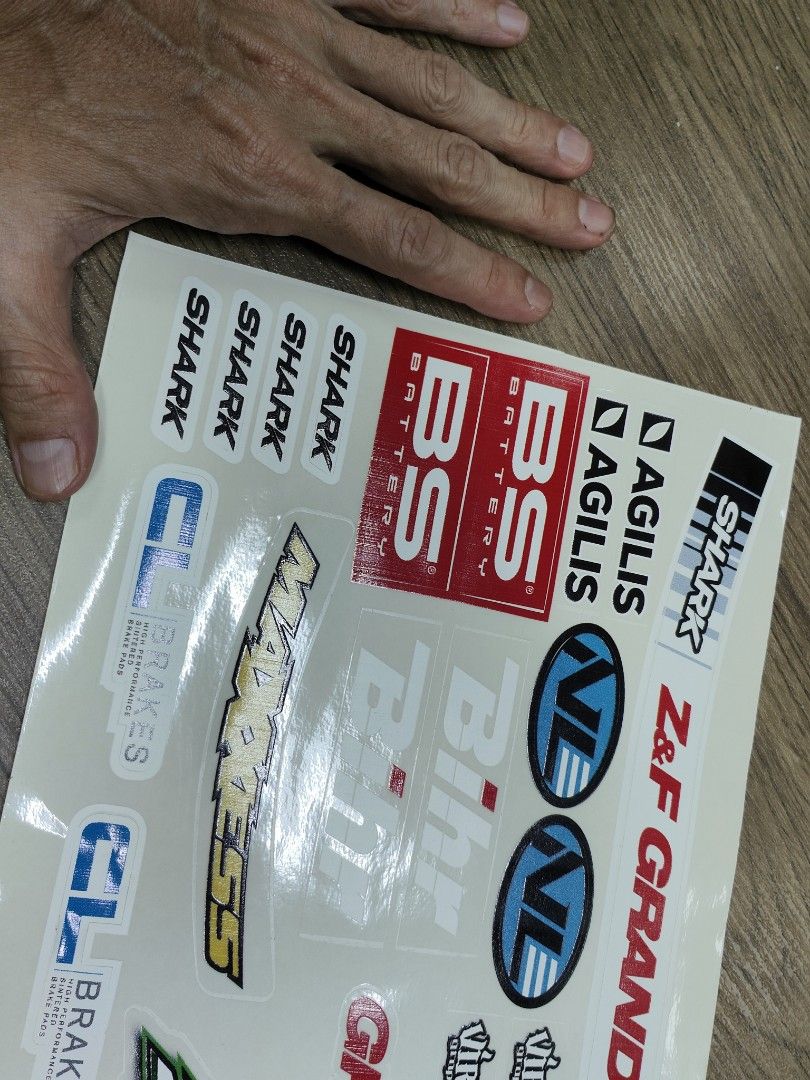 Shark Zarco helmet decals, Motorcycles, Motorcycle Apparel on Carousell