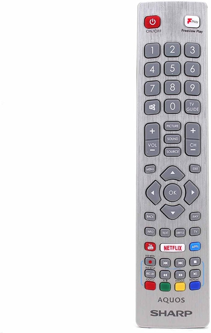 Sharp Aquos SHW/RMC/0121 SHWRMC0121 Remote Control for Full HD Smart LED TV with Netflix Youtube ...