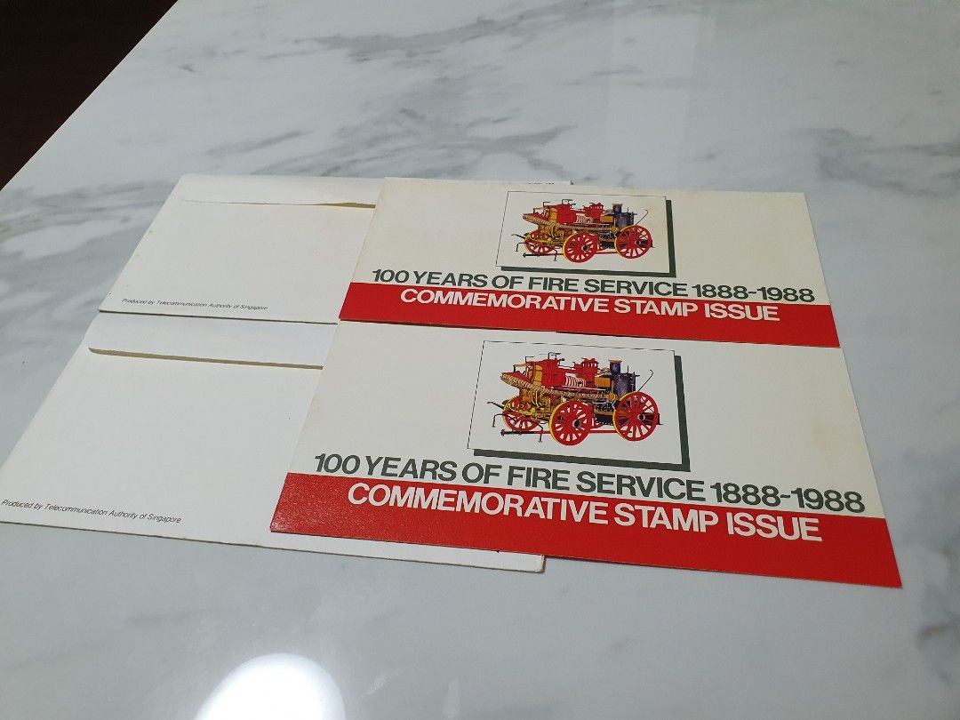 Singapore Fire Service 100years stamp collectable, Hobbies & Toys ...