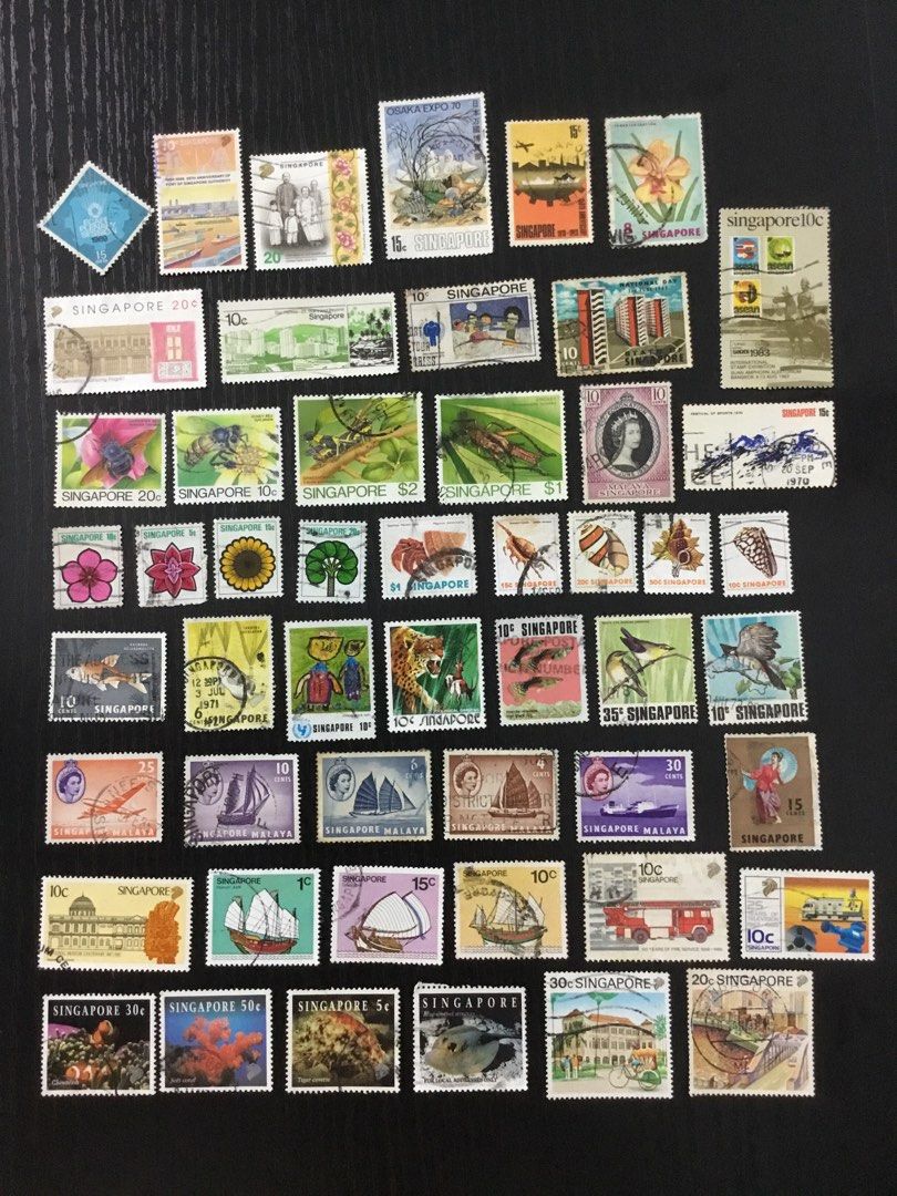 Singapore used stamps, Hobbies & Toys, Memorabilia & Collectibles, Stamps & Prints on Carousell