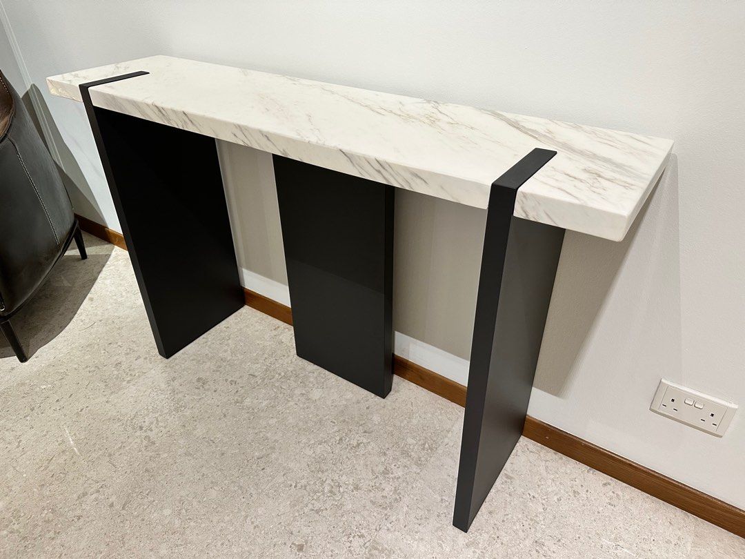 Sintered Stone (Man-made marble) Console Side Table, Furniture & Home ...