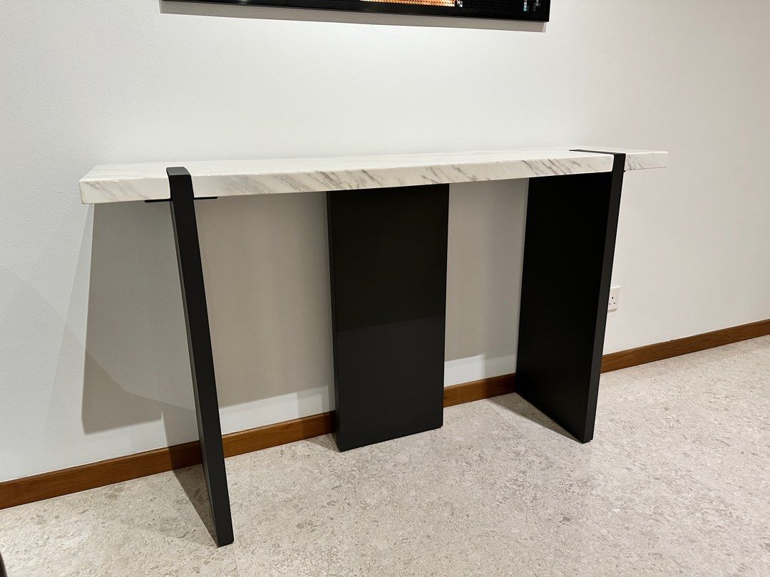 Sintered Stone (Man-made marble) Console Side Table, Furniture & Home ...