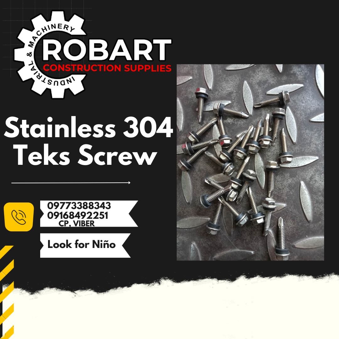 Stainless 304 Teks Screw, Commercial & Industrial, Construction Tools ...