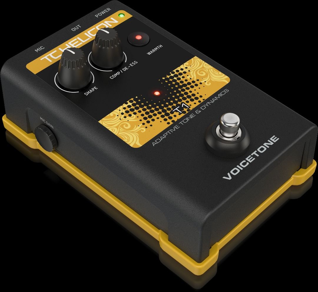 TC Helicon T1 Voicetone Pedal for Studio Mastered Vocal Tone, Hobbies ...