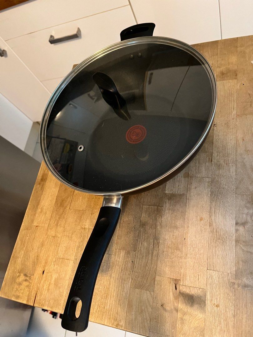 Tefal Day by Day WokPan 32 cm with lid , Furniture & Home Living, Kitchenware & Tableware ...