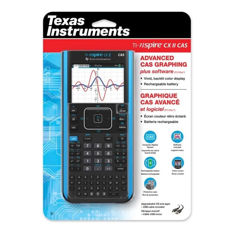 Texas Instruments TI-Nspire-CX-II-CAS CAS Advance Graphing Calculators ...