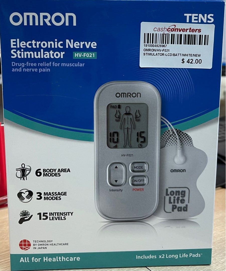 TM OMRON Electronic Nerve Stimulator Massager HV-F021 with Customized Therapy (Drug Free ...