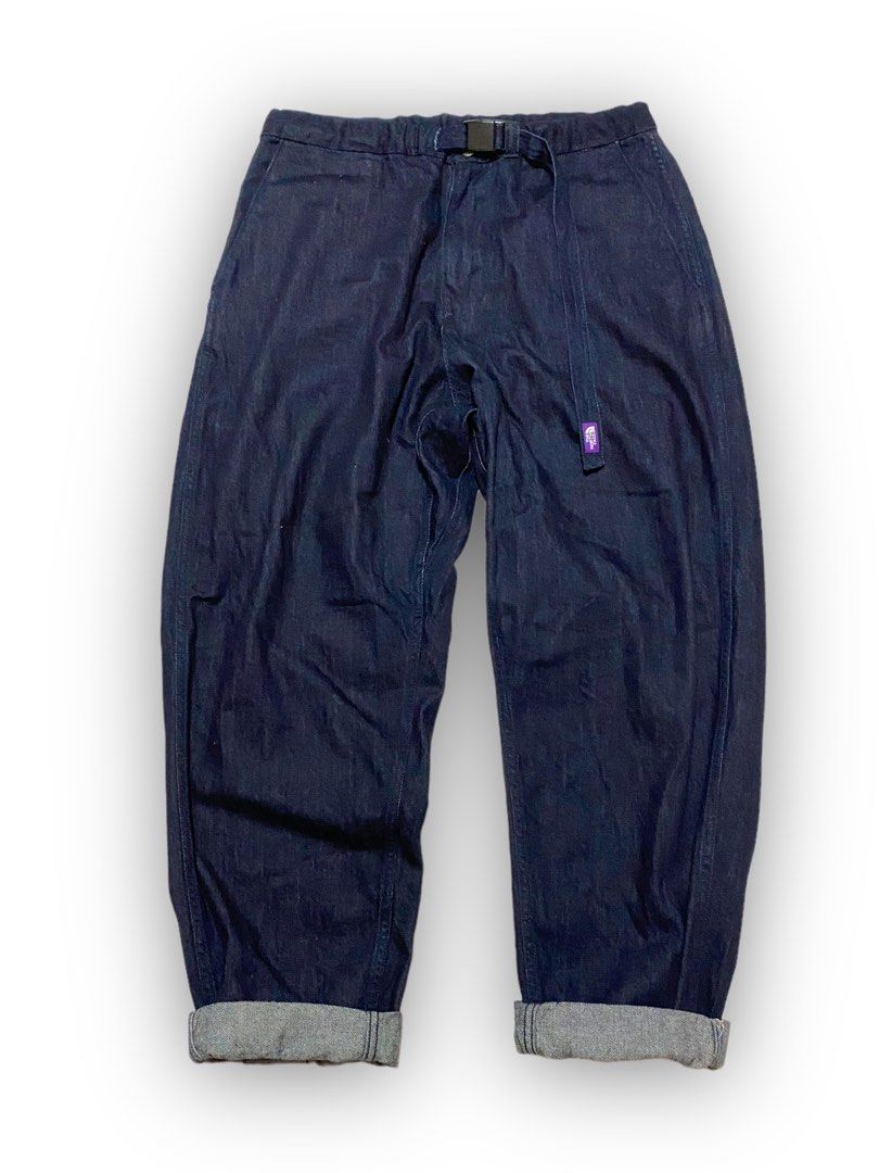 TNF PURPLE LABEL NANAMICA WIDE LEG BAGGY TROUSER garterized waistline ...