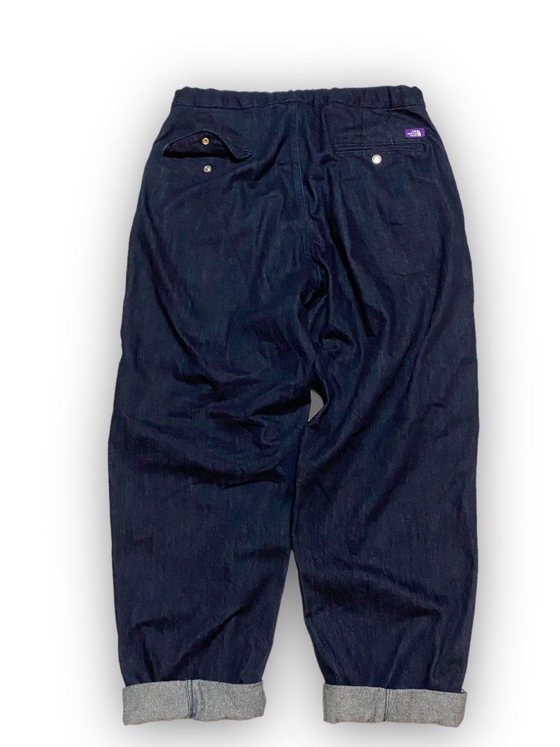TNF PURPLE LABEL NANAMICA WIDE LEG BAGGY TROUSER garterized waistline ...