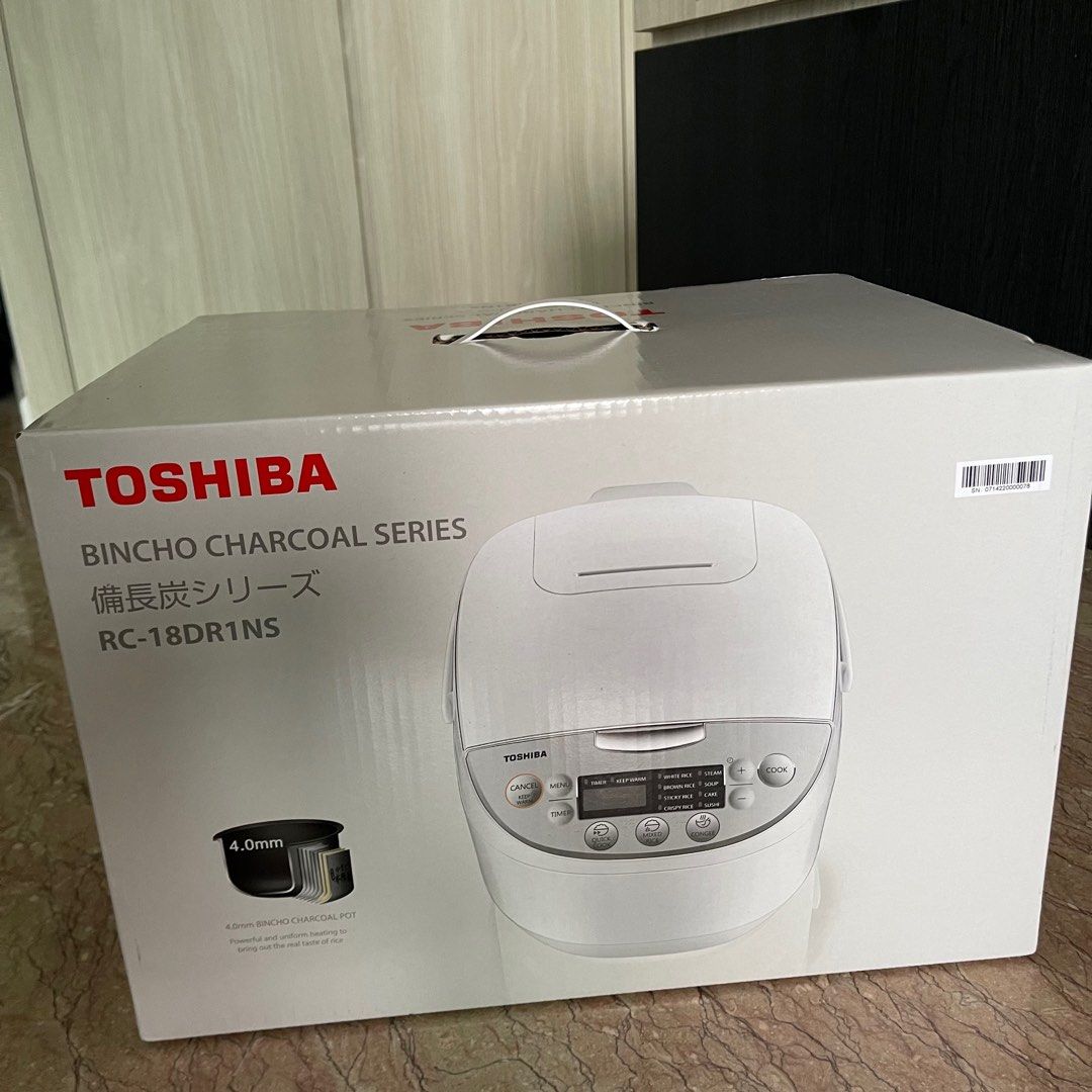 Toshiba 1.8L Digital Bincho Charcoal Rice Cooker (RC-18DR1NS), TV ...