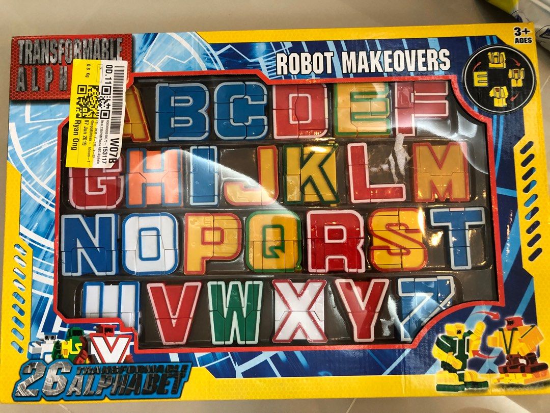 Transformable Alphabet Robots, Hobbies & Toys, Toys & Games on Carousell