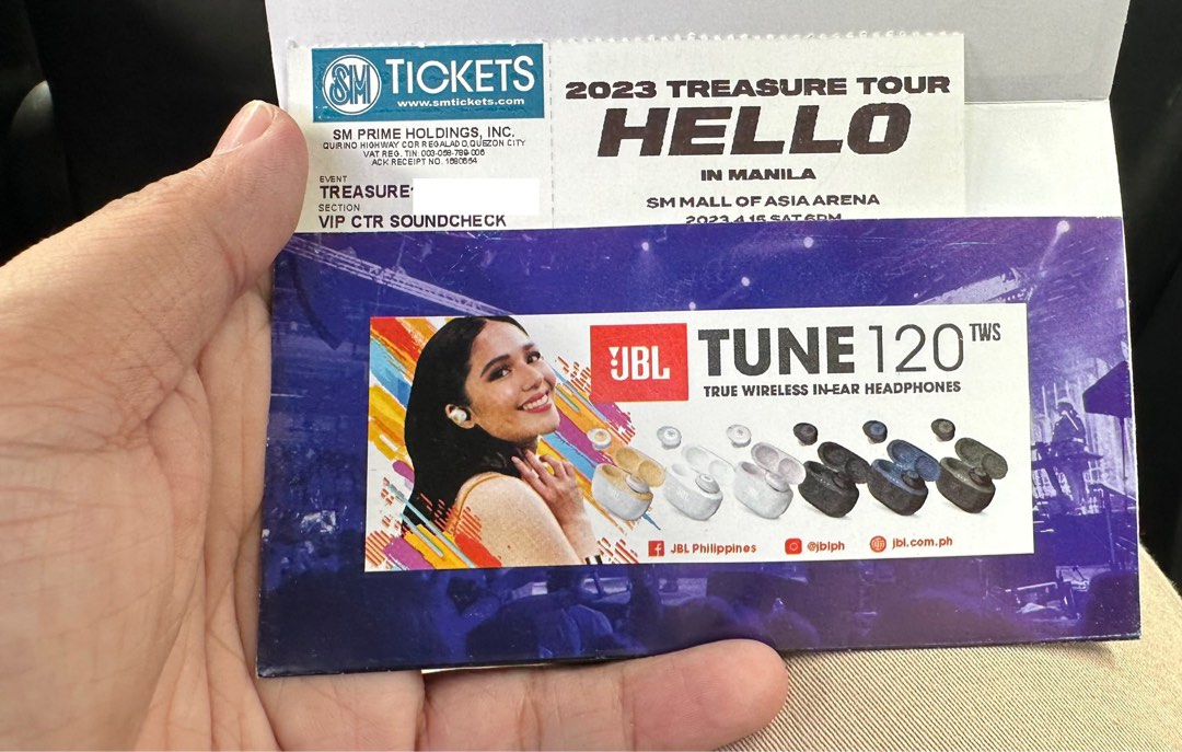 TREASURE HELLO CONCERT MANILA VIP Soundcheck Center, Tickets & Vouchers ...