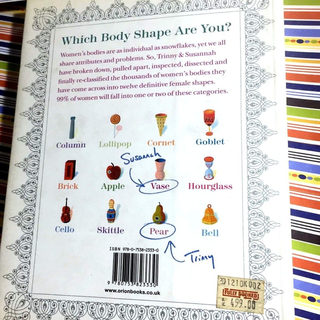 Trinny and Susannah The Body Shape Bible, Hobbies & Toys, Books ...