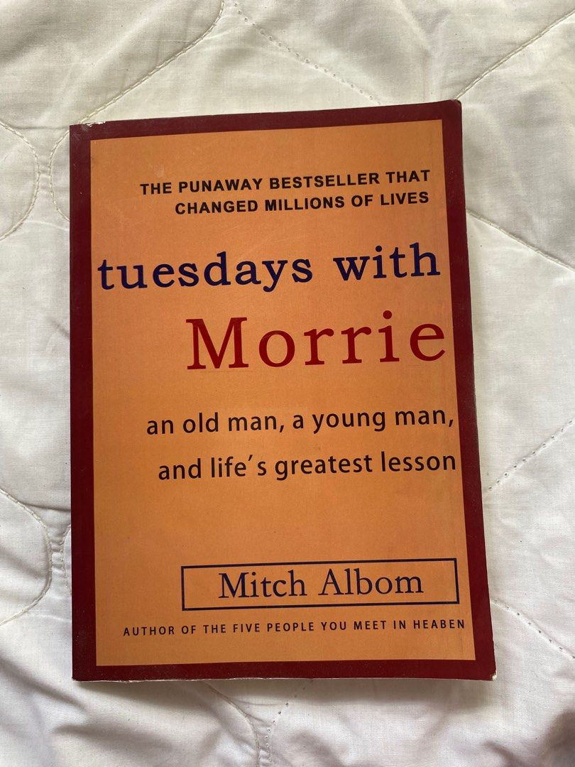 Tuesdays with Morrie by Mitch Albom (Reprint), Hobbies & Toys, Books ...