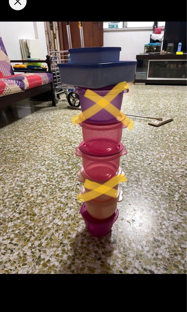 Tupperware Containers BN different colours, Furniture & Home Living ...