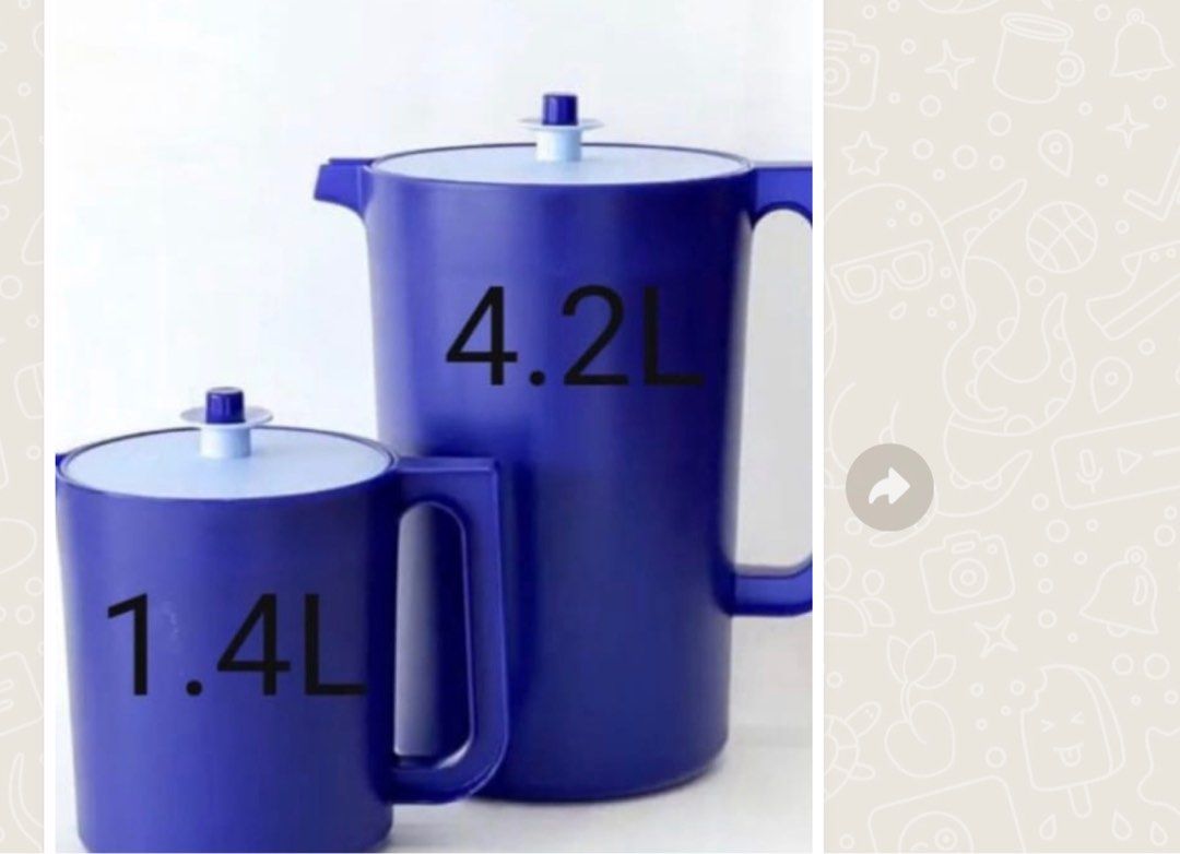 Tupperware giant pitcher and small pitcher, Furniture & Home Living ...