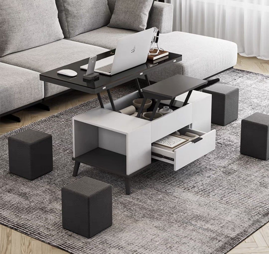 TV Coffee Table Convertible to Dining Table, Furniture & Home Living ...