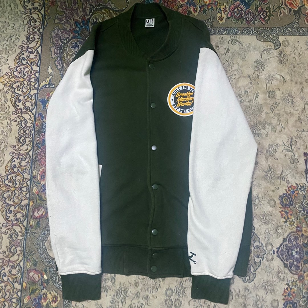 uniqlo varsity, Men's Fashion, Coats, Jackets and Outerwear on Carousell