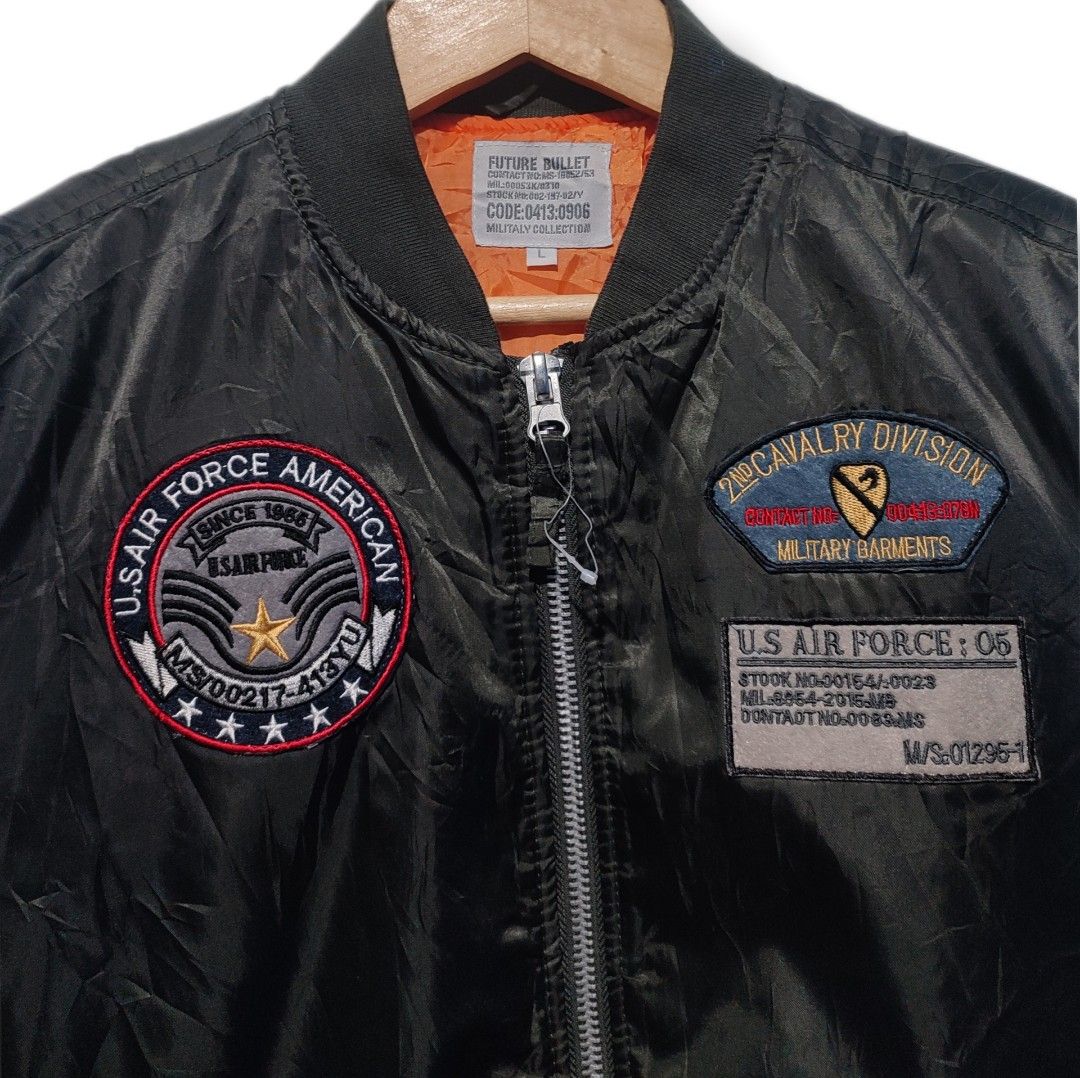 Us air force american bomber jacket rare, Fesyen Pria, Pakaian , Baju ...