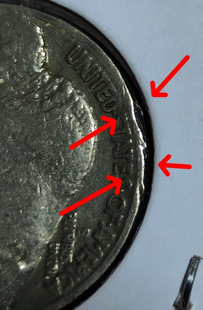 US Error Rim Coin 1937P Buffalo Nickel VF, Hobbies & Toys, Memorabilia ...