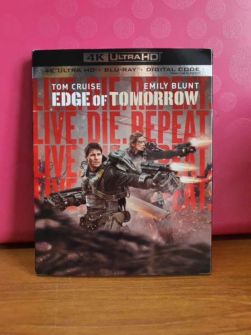 USA Blu Ray 4K UHD - Live Die Repeat - Edge of Tomorrow (Tom Cruise ...