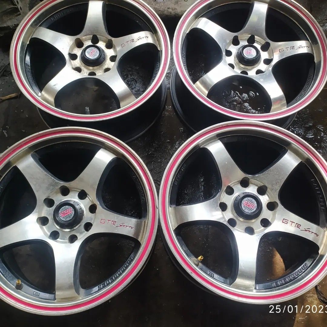 Velg Mobil gtr sport - 05 Ring 15 pcd 4x114.3//108 ( 110 ) lobang 4 double pcd, Aksesoris Mobil ...