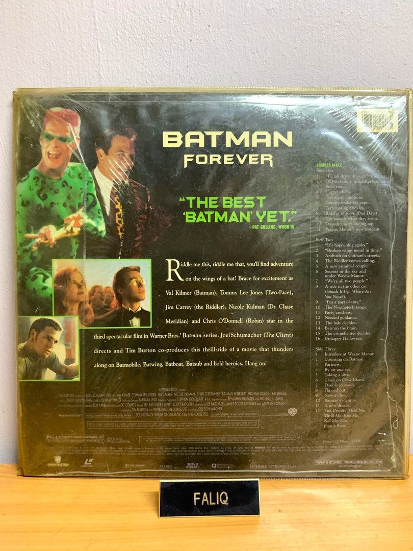 Vintage Batman Forever Laser Disc, Hobbies & Toys, Collectibles ...