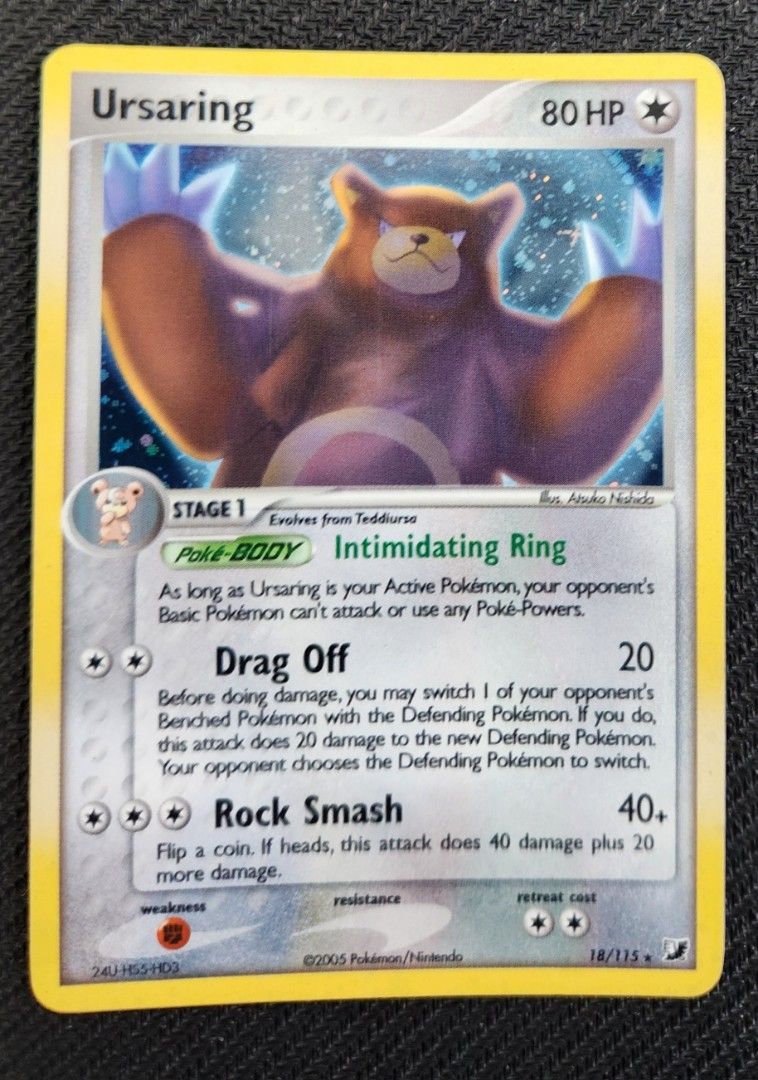 Vintage Pokemon Cards #old #Switch #gligar #ursaring #unseen forces # ...