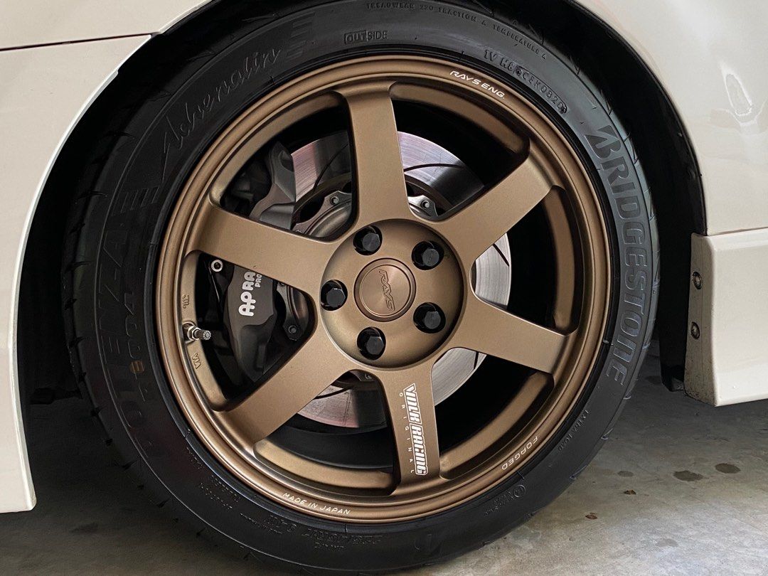 Volk Racing TE37 Saga, Car Accessories, Tyres & Rims on Carousell