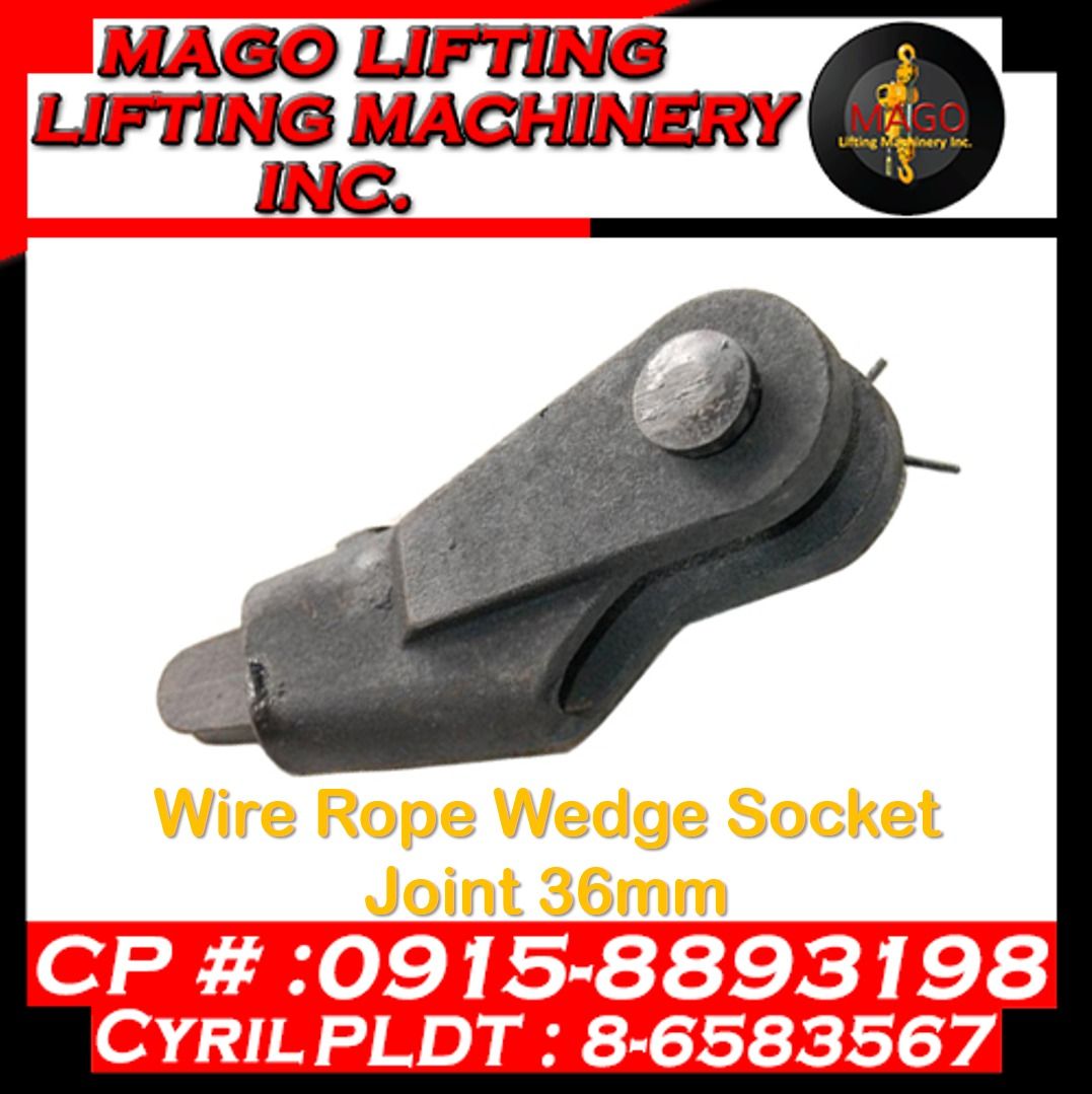 Wire Rope Wedge Socket Joint 36mm, Commercial & Industrial ...
