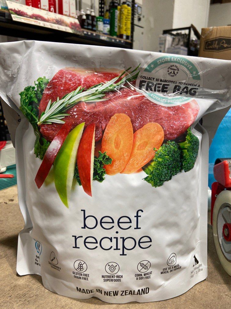 WOOF Dog Beef Recipe 1kg, Pet Supplies, Pet Food on Carousell