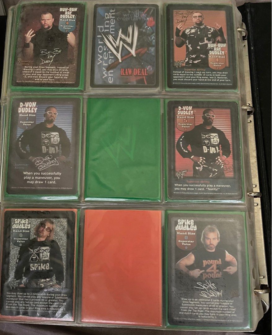 WWE Raw Deal Face Cards, The Rock, Stone Cold, Batista, Evolution ...