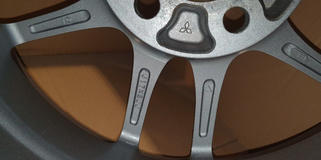 17" enkei evo 9 rims, Car Accessories, Tyres & Rims on Carousell