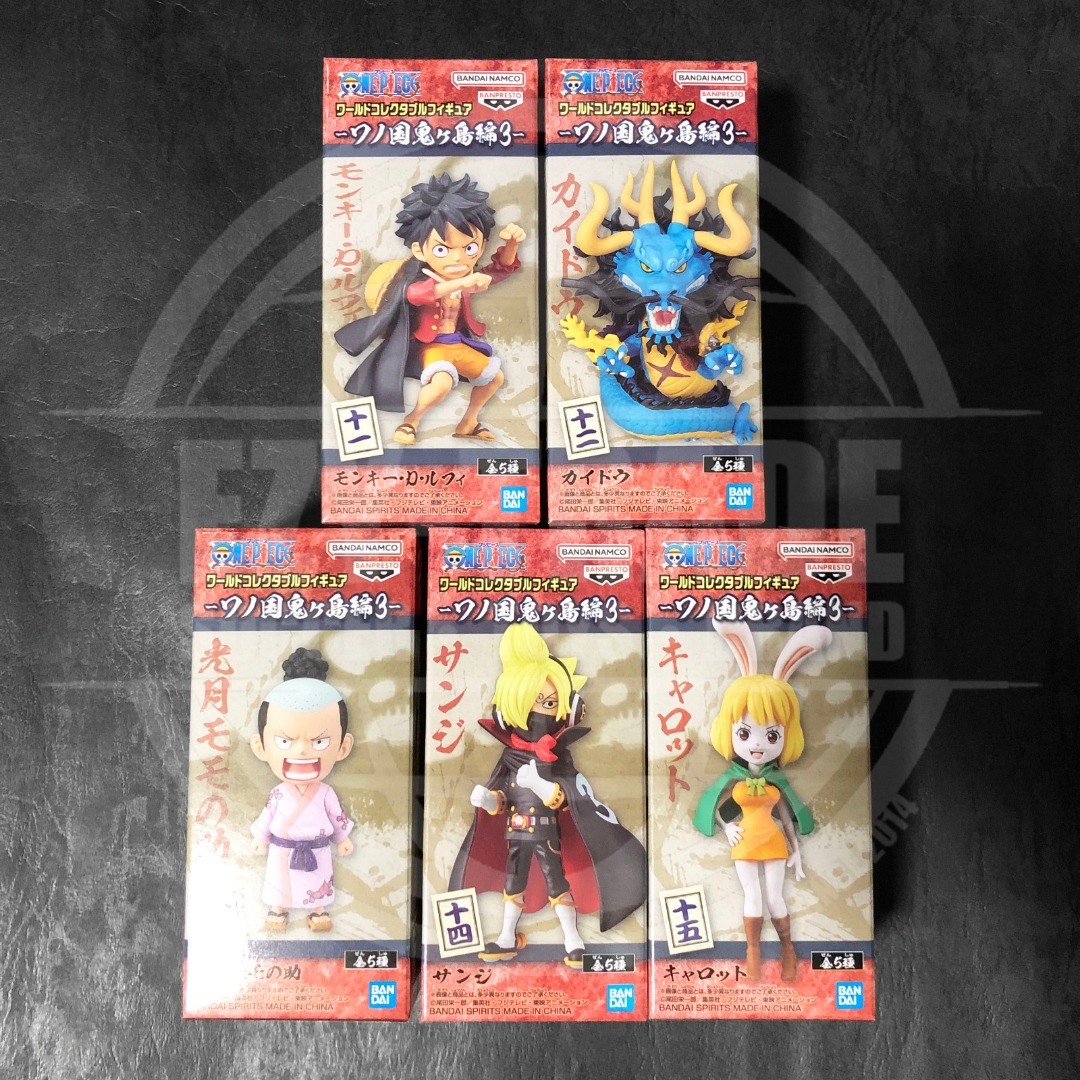 23年1月新貨！全新未開封 行版/日版 Banpresto WCF 和之國鬼島編 vol.3 海賊王 One Piece 組立式景品, 興趣及遊戲, 玩具 & 遊戲類 - Carousell