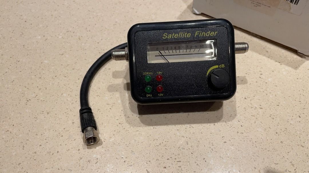 2451) Satellite Finder Meter DC 13-18V Manual Easy SatFinder Satellite ...