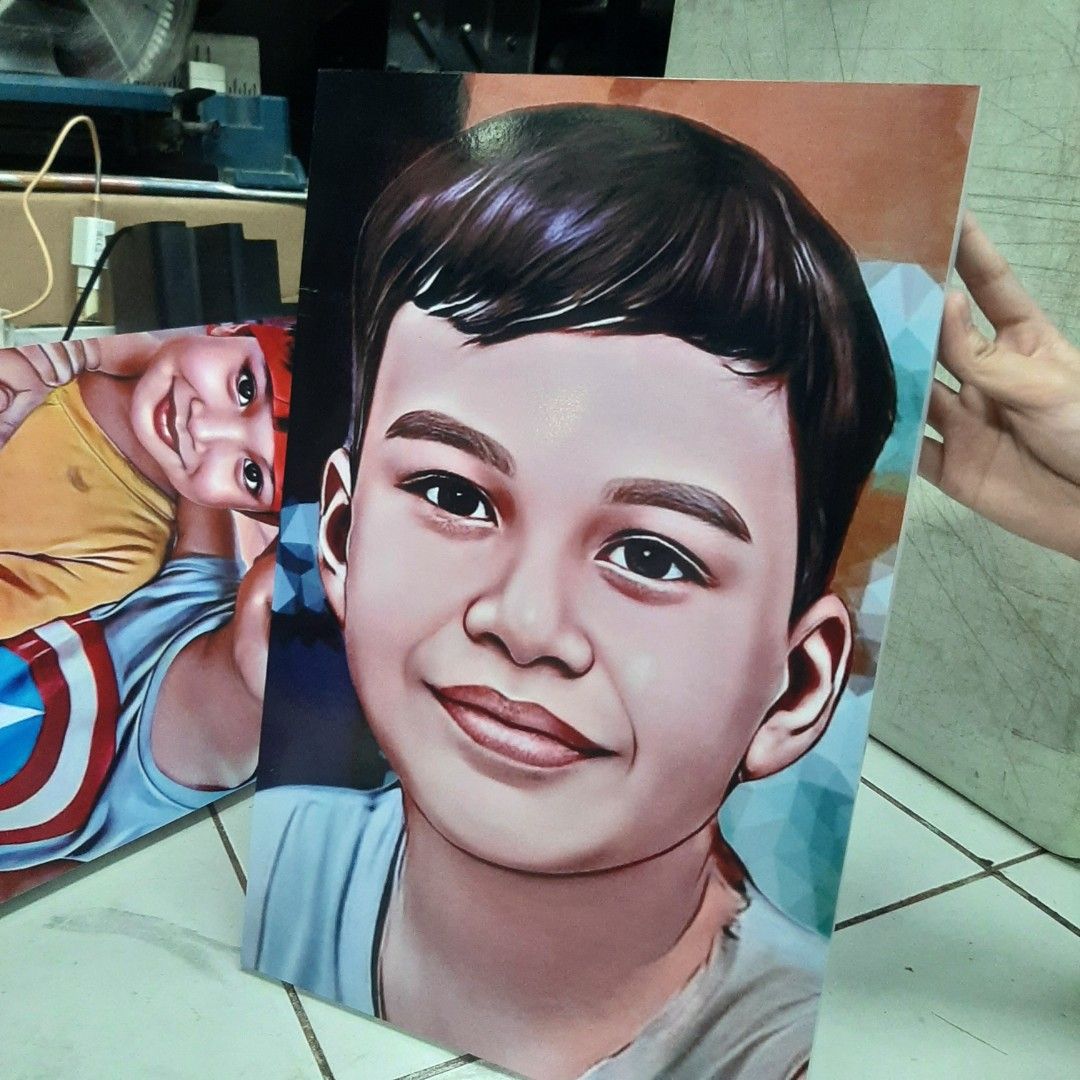 2D WALL POTRAIT, Furniture & Home Living, Home Decor, Frames & Pictures ...