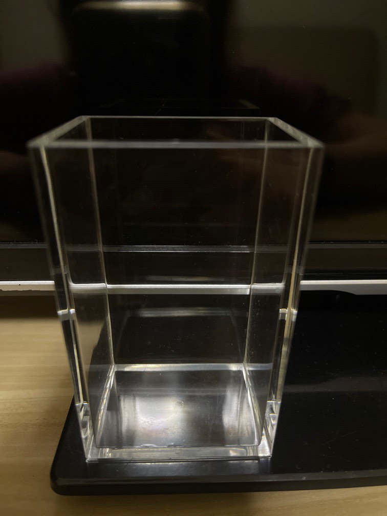 Acrylic rectangle container, Everything Else on Carousell