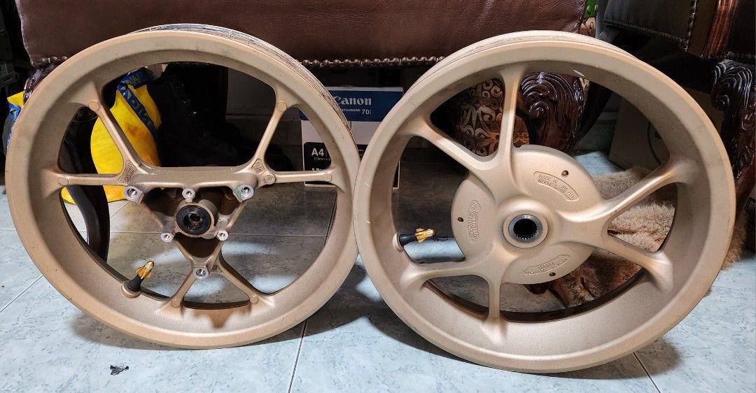 Aerox Stock Rim, Motorcycles, Motorcycle Accessories on Carousell