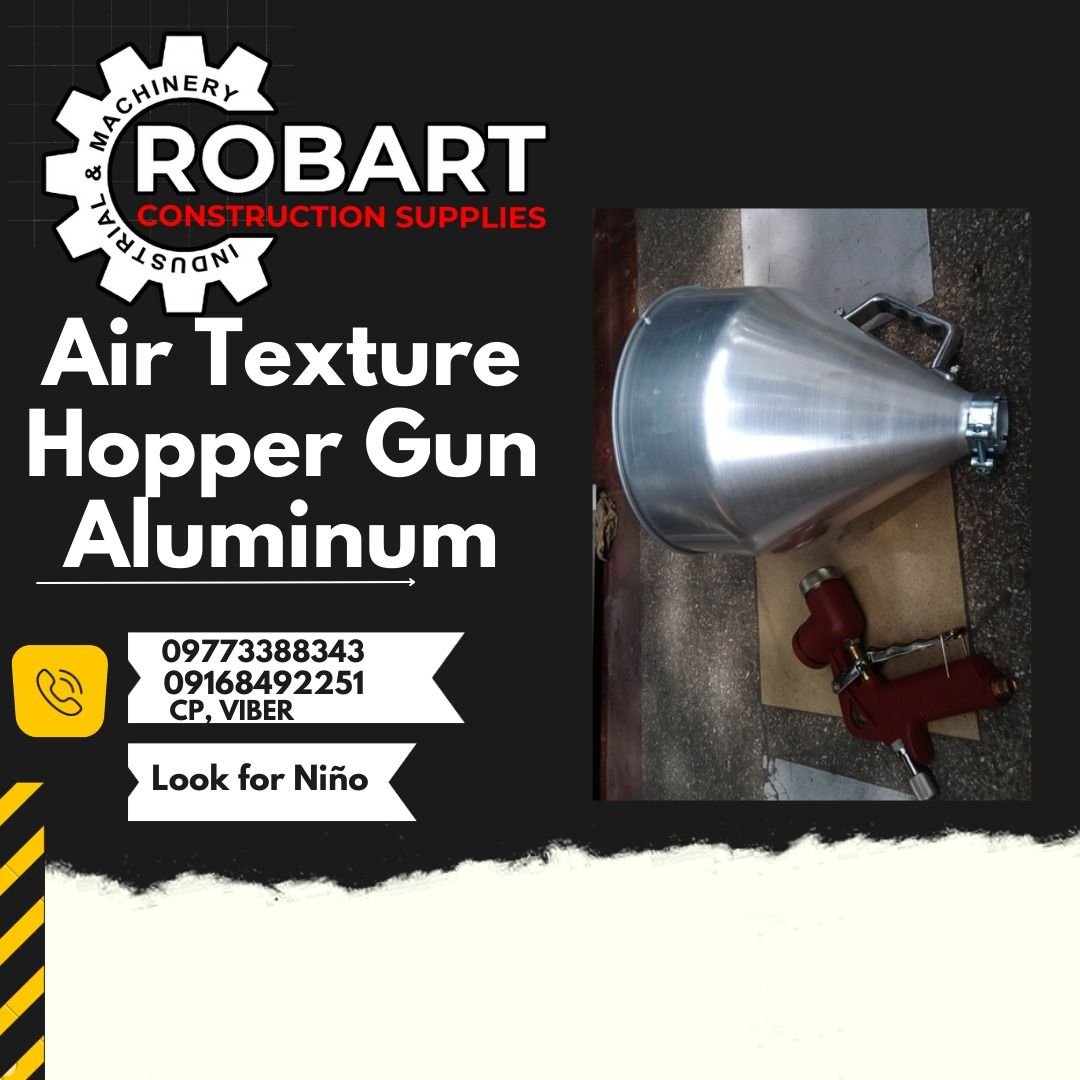Air Texture Hopper Gun Aluminum, Commercial & Industrial, Construction ...
