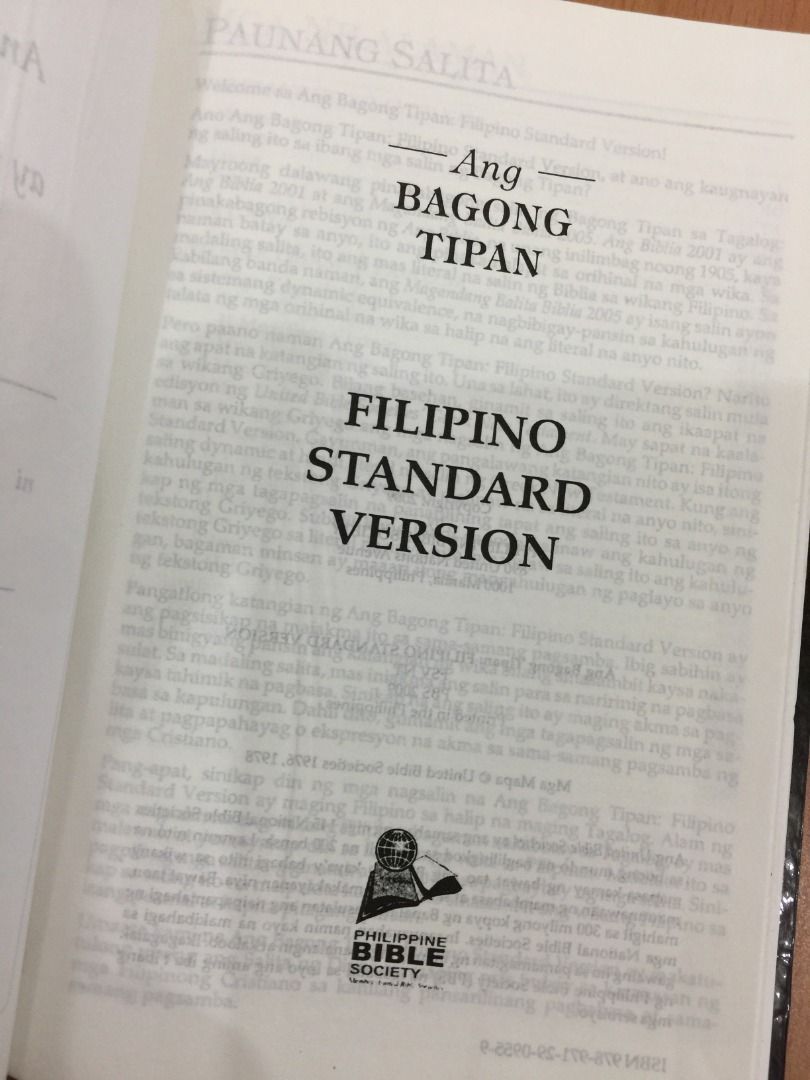 Ang Bagong Tipan: Filipino Standard Version FSV, Hobbies & Toys, Books & Magazines, Religion ...