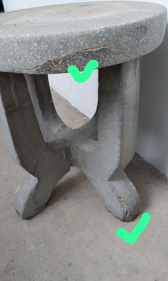 Antique stone stool, Furniture & Home Living, Outdoor Furniture on ...