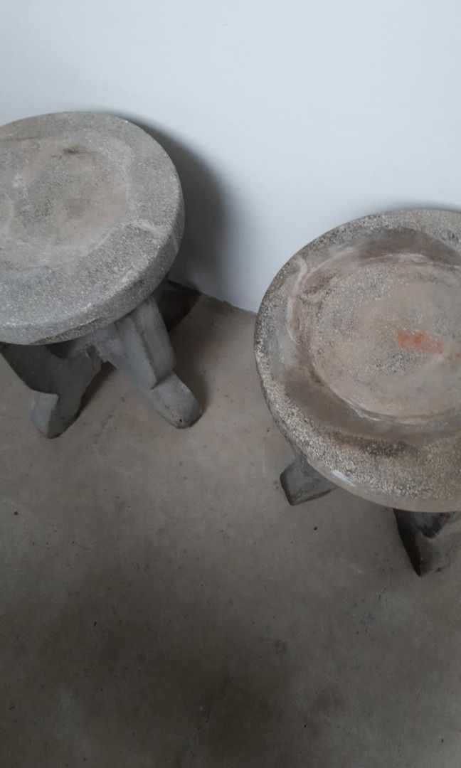 Antique stone stool, Furniture & Home Living, Outdoor Furniture on ...