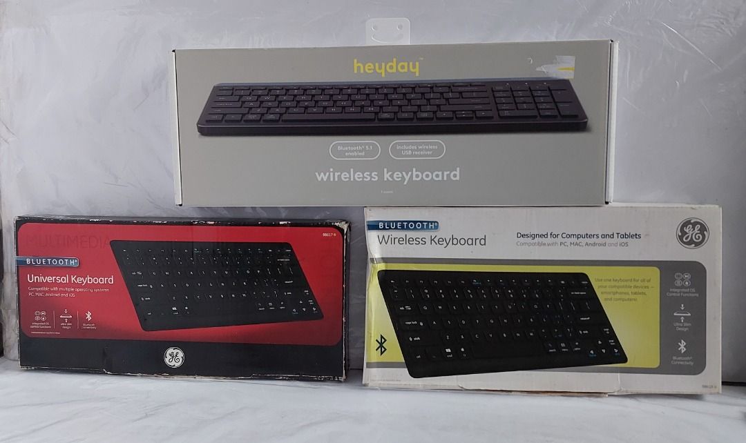Assorted Wireless Bluetooth Keyboard by GE Heyday NewUSA, Computers ...