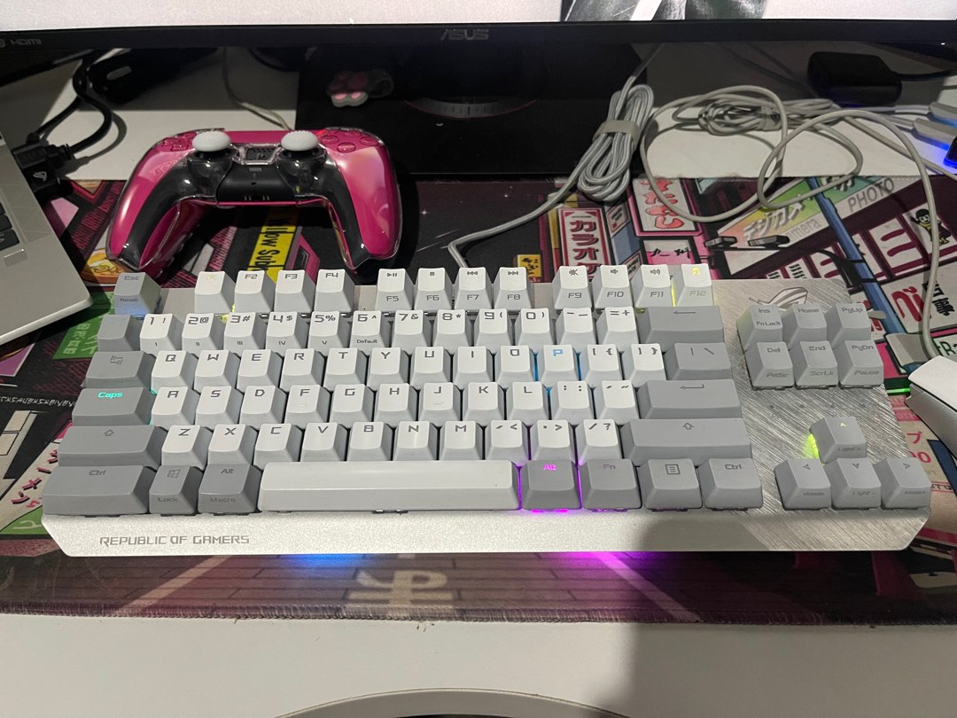 Asus ROG Strix Scope TKL Deluxe (w/ box) MOONLIGHT SERIES Mechanical ...