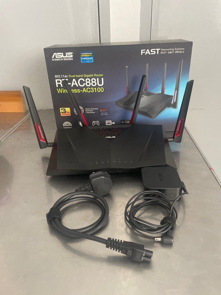Asus RT-AC88U Router 2.4/5G, Computers & Tech, Parts & Accessories ...