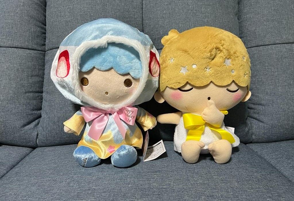 Authentic Toreba Japan Little Twin Stars Kiki LALA angel winter series soft toy plush plushie ...