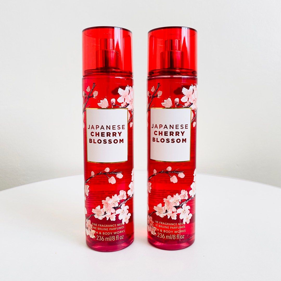 Bath & Body Works Fine Fragrance Mist in Japanese Cherry Blossom 236ml, Beauty & Personal Care ...