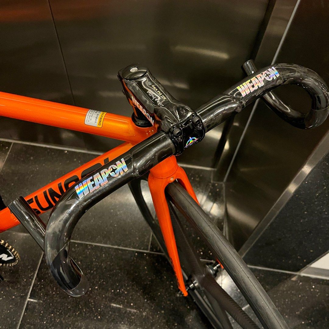 Bicycle drop bar/weapon carbon drop bar/fixie drop bar/carbon seat pose ...