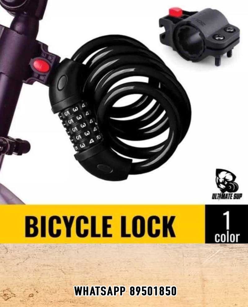 Bicycle Number Lock 5 digit setting Keyless key lock Bicycle Lock Bic ...