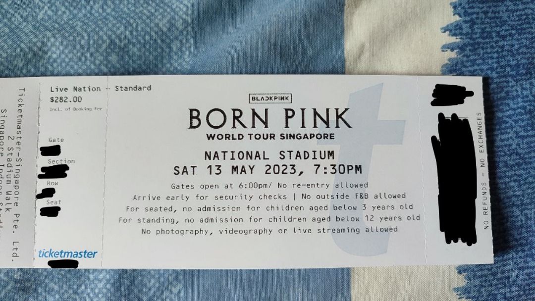 BLACKPINK Born Pink World Tour: Cat 6 Tickets x 4, Tickets & Vouchers ...